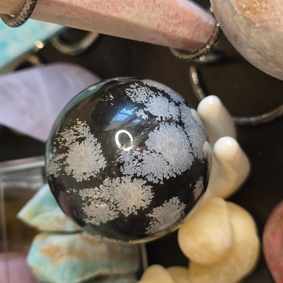 Other | Snowflake Obsidian Sphere | Poshmark